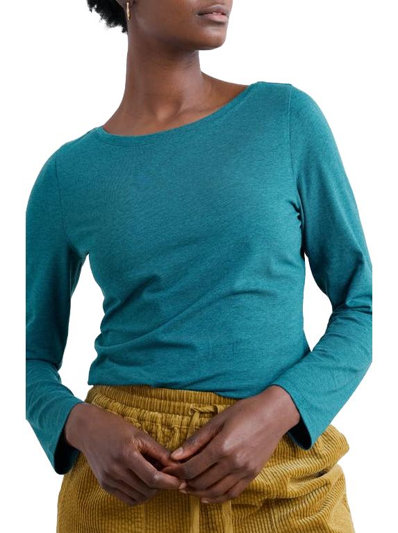 SEASALT CORNWALL Easel Long Sleeve Stretch Organic Cotton Top